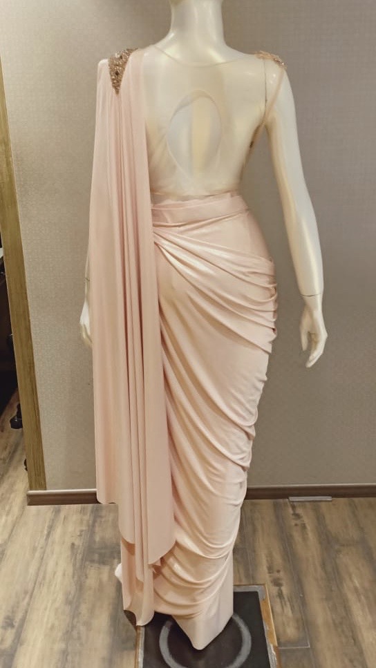 Two piece saree drape size 40 Large - NetraDesignSolutions
